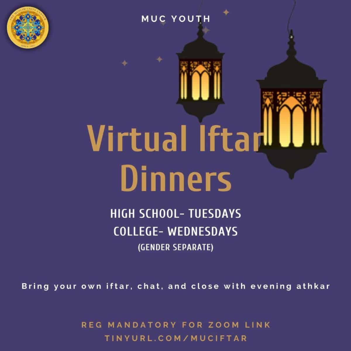 Virtual Iftar dinners – Muslim Unity Center