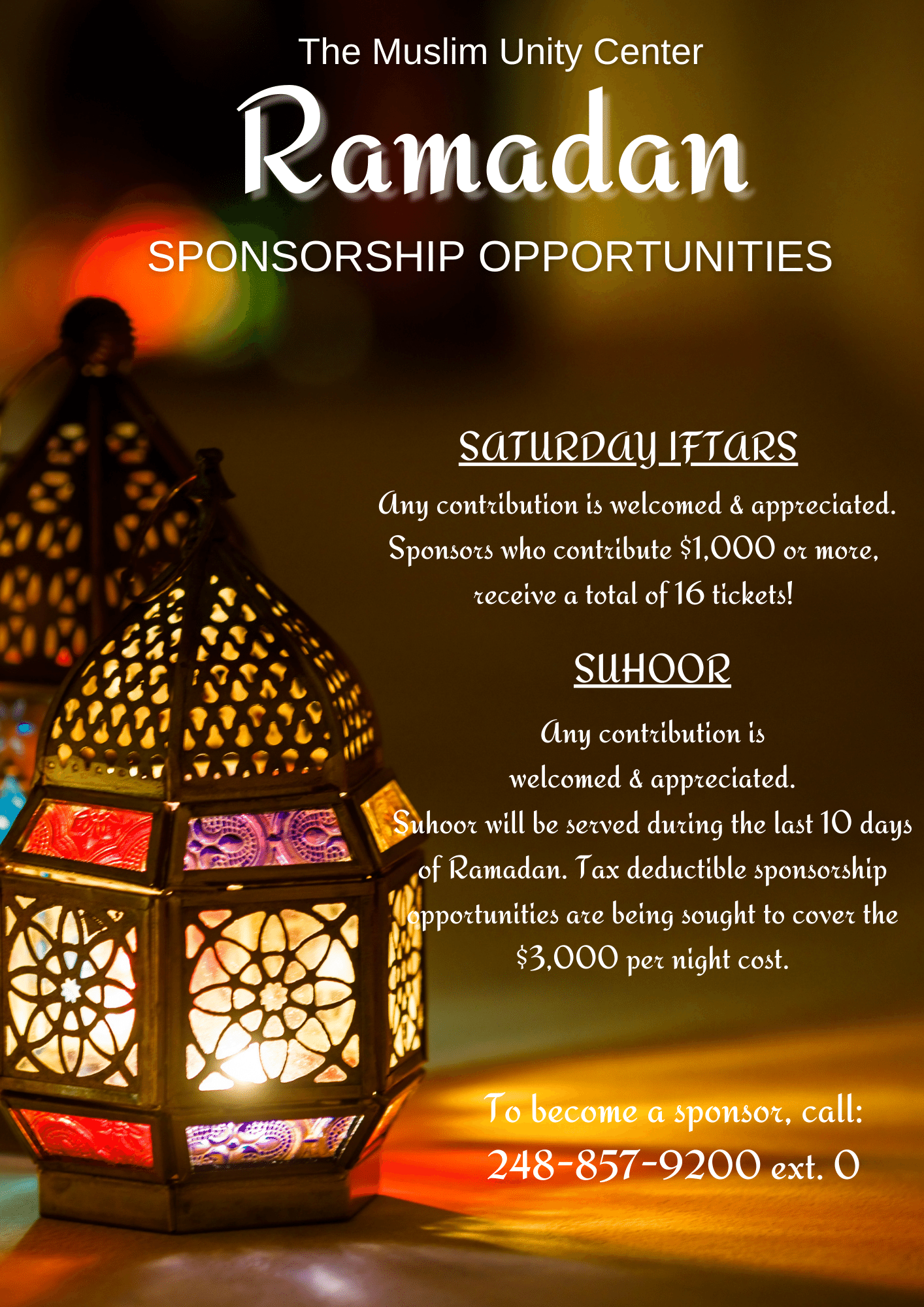 Join Our Ramadan 2024 Events - Muslim Unity Center